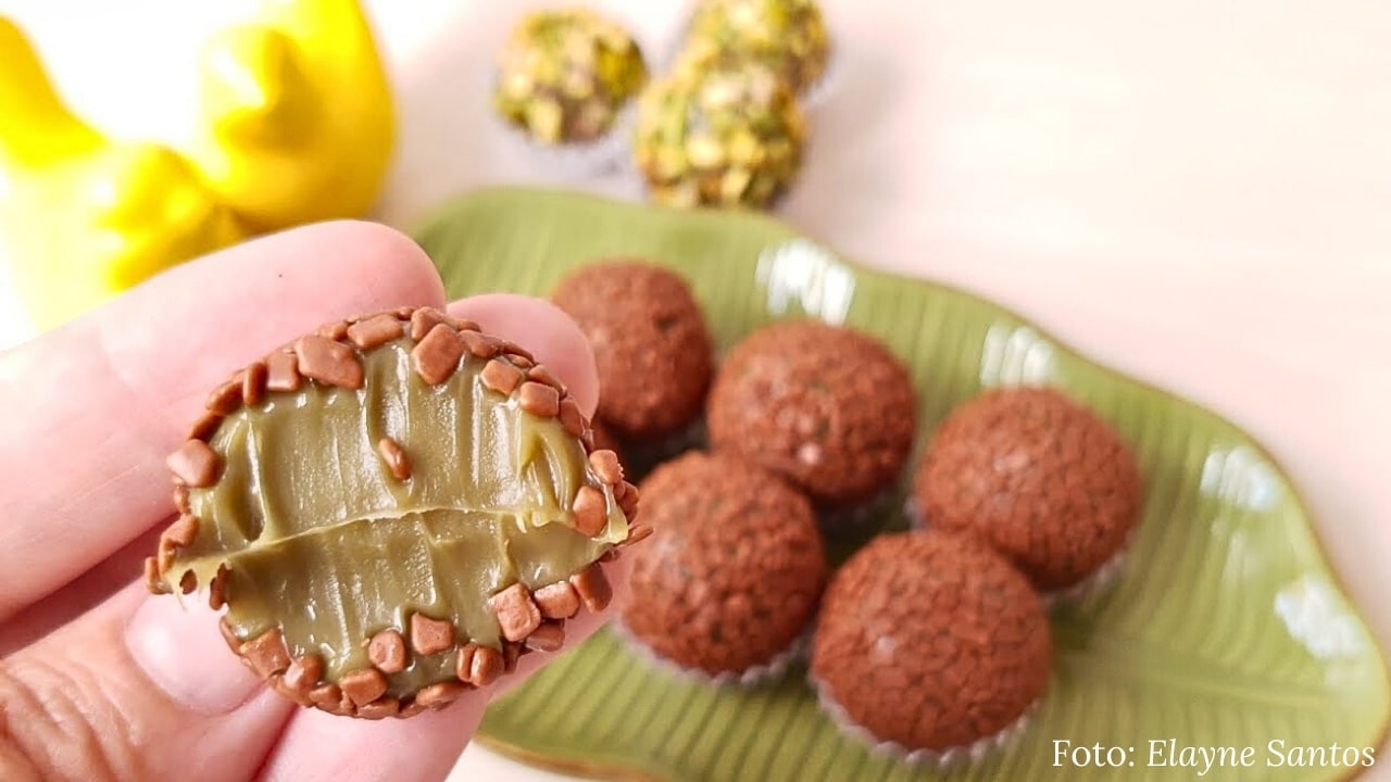 Como fazer Brigadeiro de Pistache - Receita deliciosa e fácil.